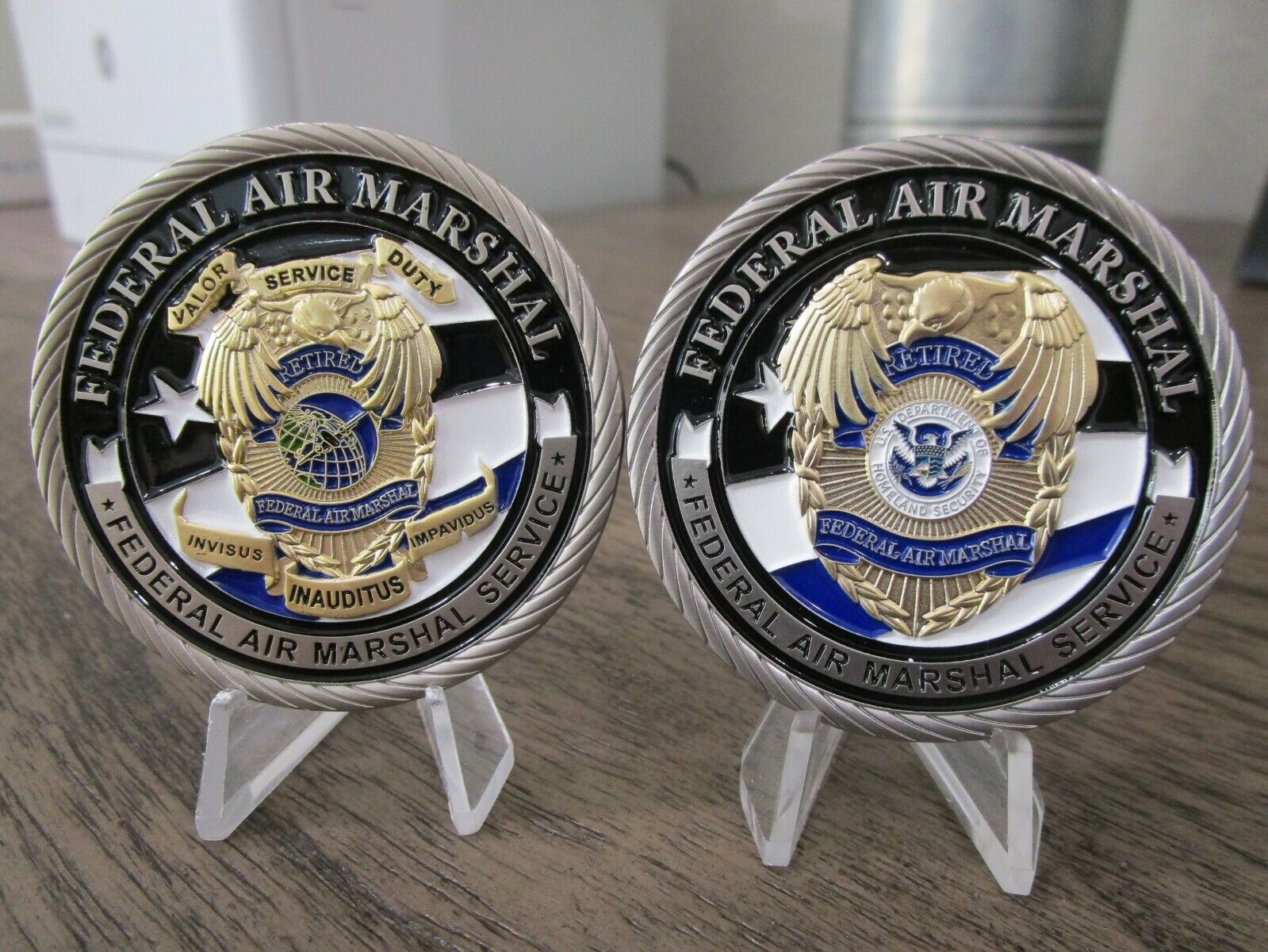 Federal Air Marshal Service Fam Fams Retired Challenge Coin One World