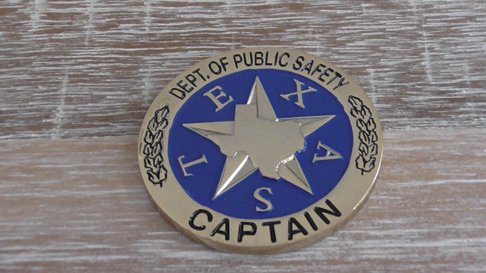 Texas Department Of Public Safety DPS Captain Challenge Coin #787X ...