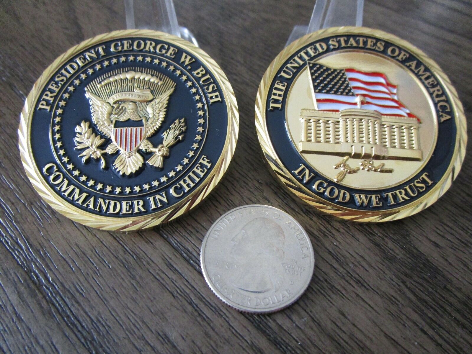 43rd President George W Bush Commander in Chief POTUS Challenge Coin ...