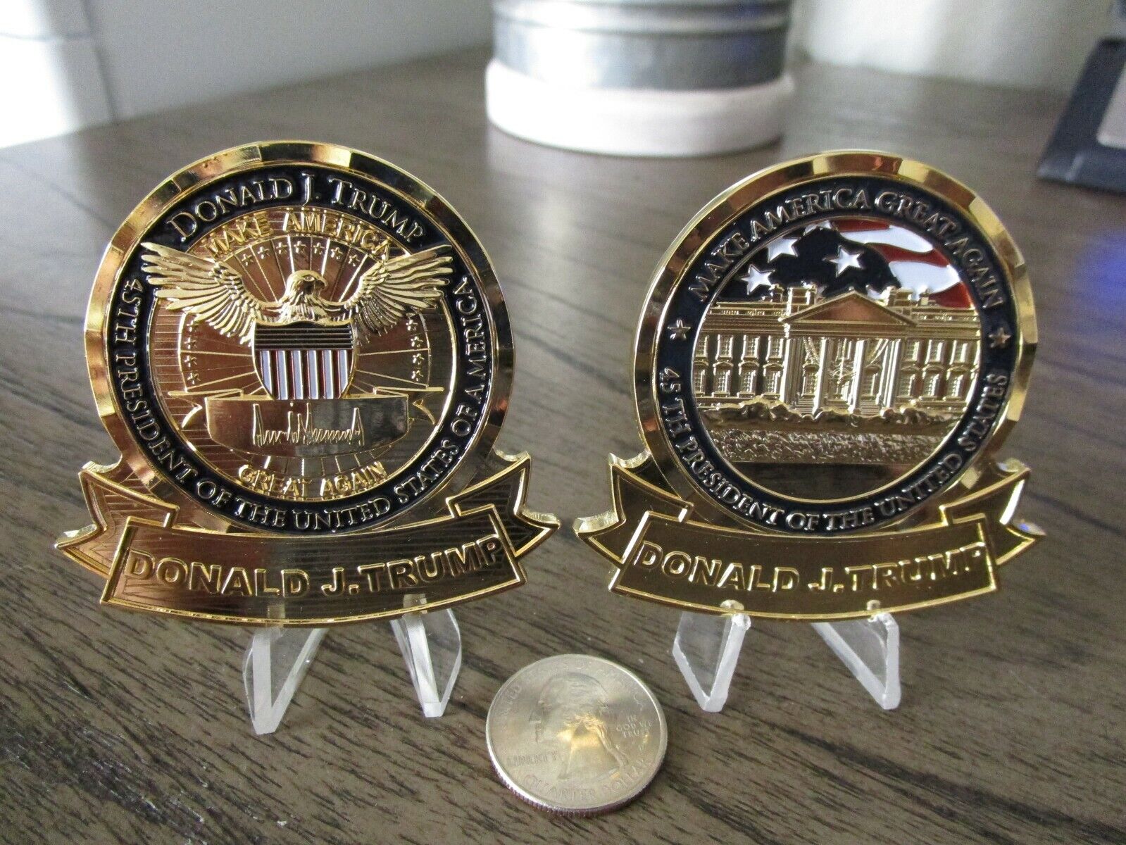 President Donald Trump White House MAGA POTUS Challenge Coin – One ...
