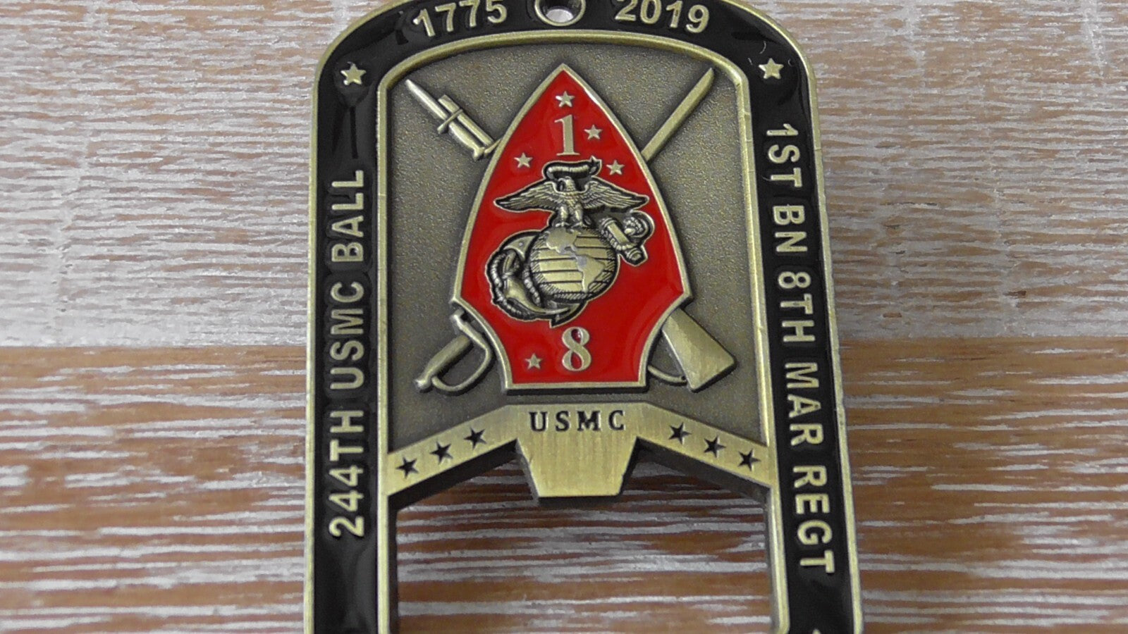 USMC 1st Battalion 8th Marines 244th Birthday Ball 2019 Challenge Coin ...