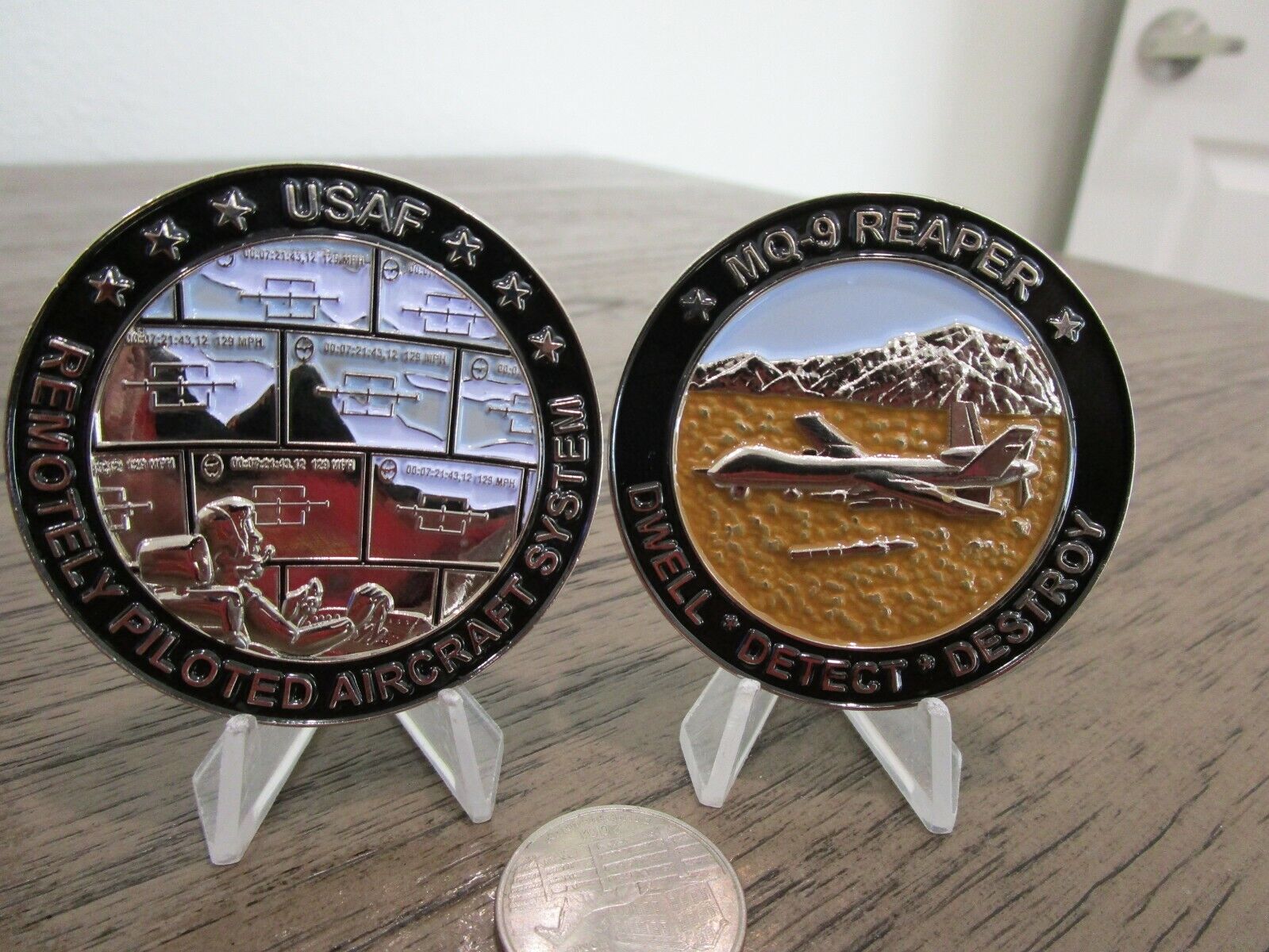 Remotely Piloted Aircraft MQ-9 Reaper USAF Drone Challenge Coin – One ...