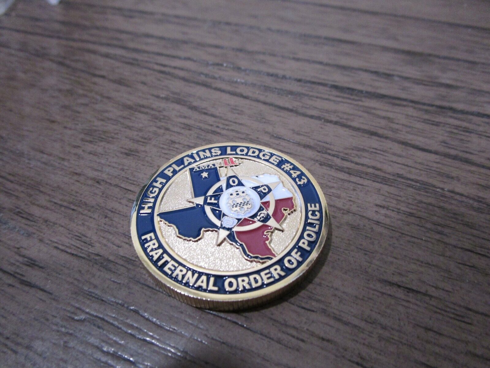 High Plains Texas FOP Fraternal Order Of Police 25 Years Challenge Coi ...