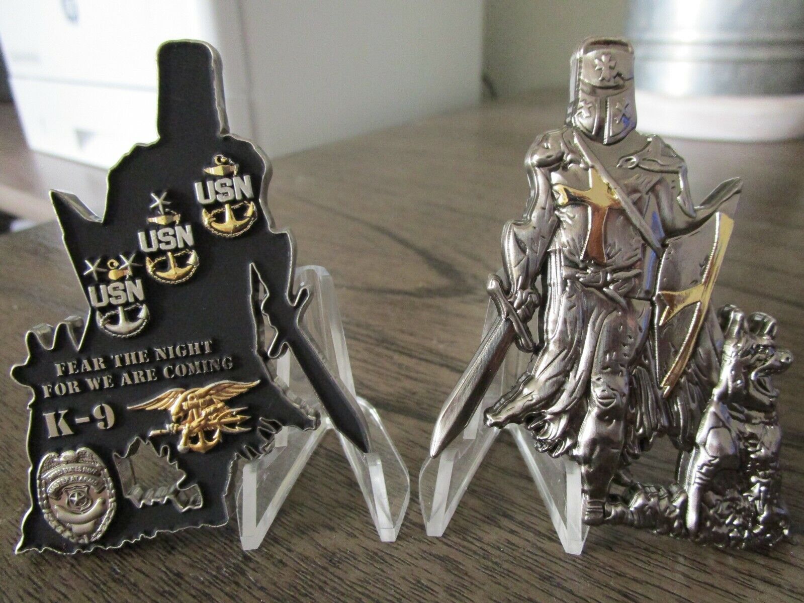 Master at Arms K-9 Canine Navy SEAL MA CPO USN Warrior Knight Challeng ...